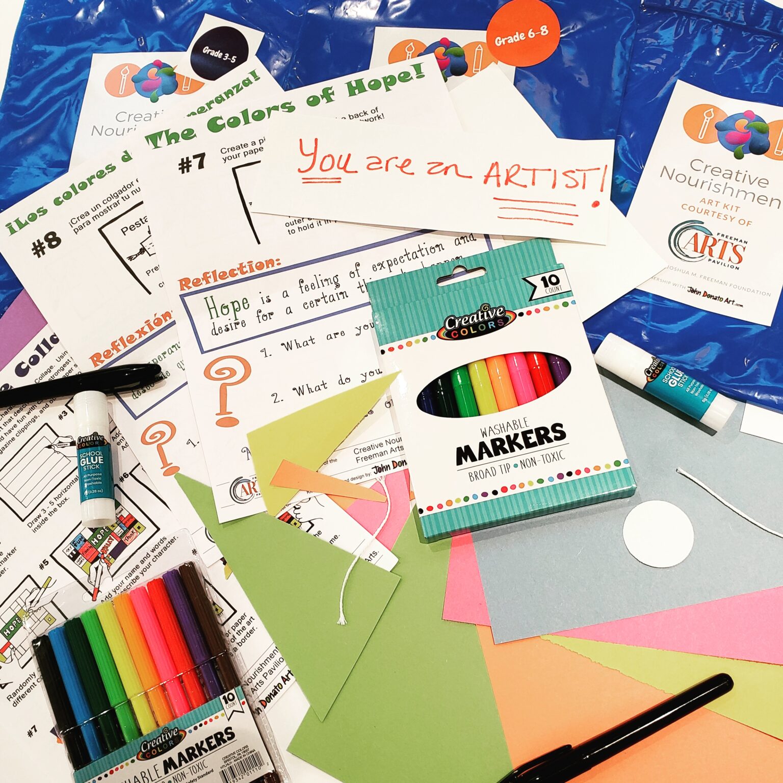 Freeman Arts Pavilion donates art kits for children at risk of weekend ...