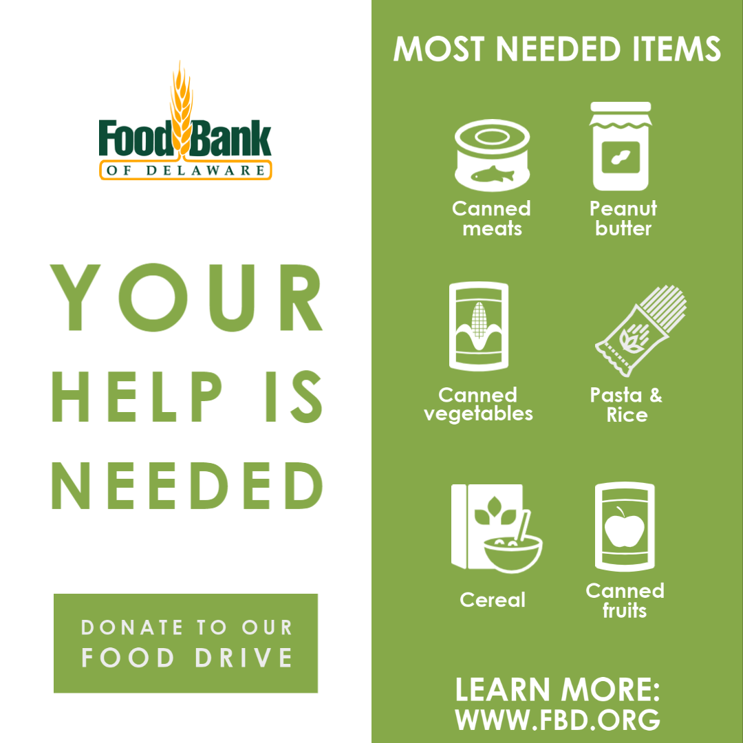 Food Drive Social Graphics : Food Bank of Delaware